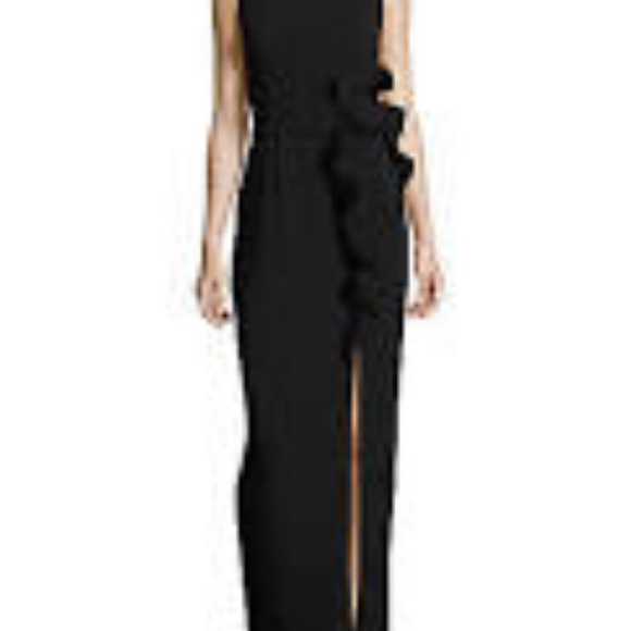 Jatin Varma | Dresses | New Nero By Jatin Varma Womens Ruffle Column ...